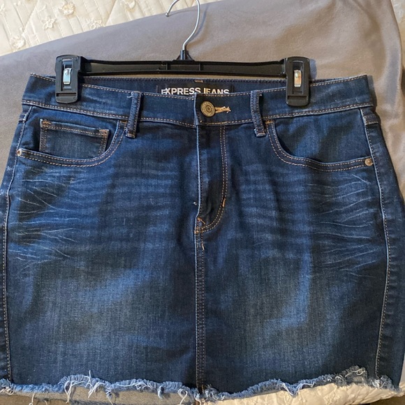 Express | Skirts | Express Mini Denim Skirt | Poshmark